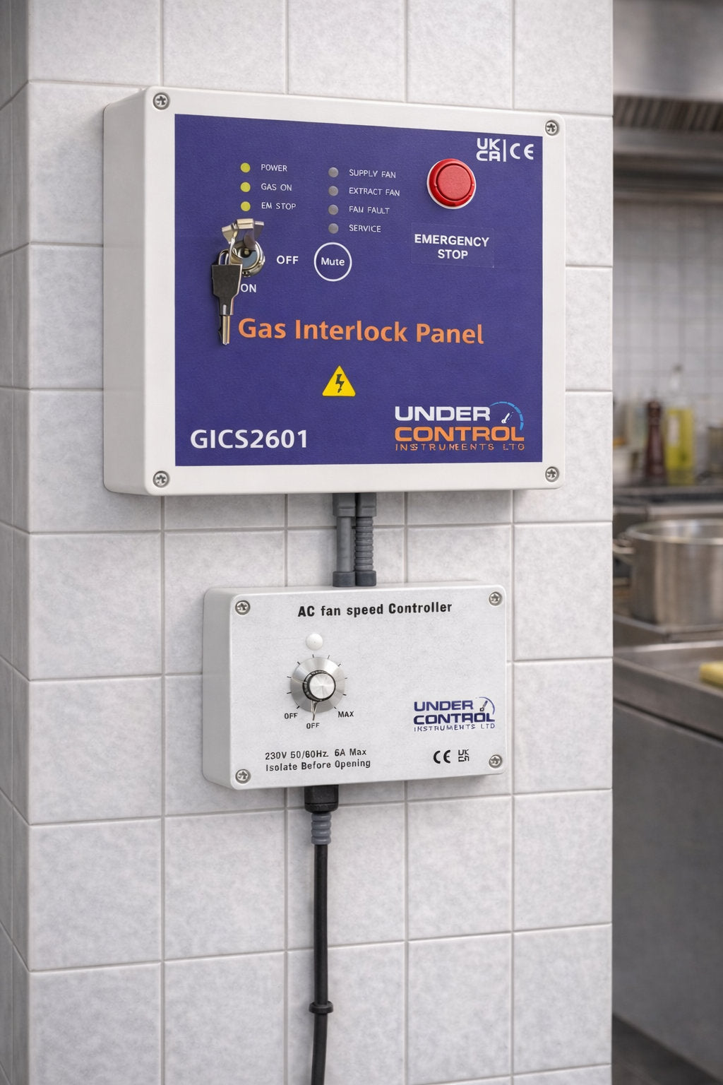 Gas Interlock Panel GICS2601 | BS6173 Compliant | Under Control Instruments