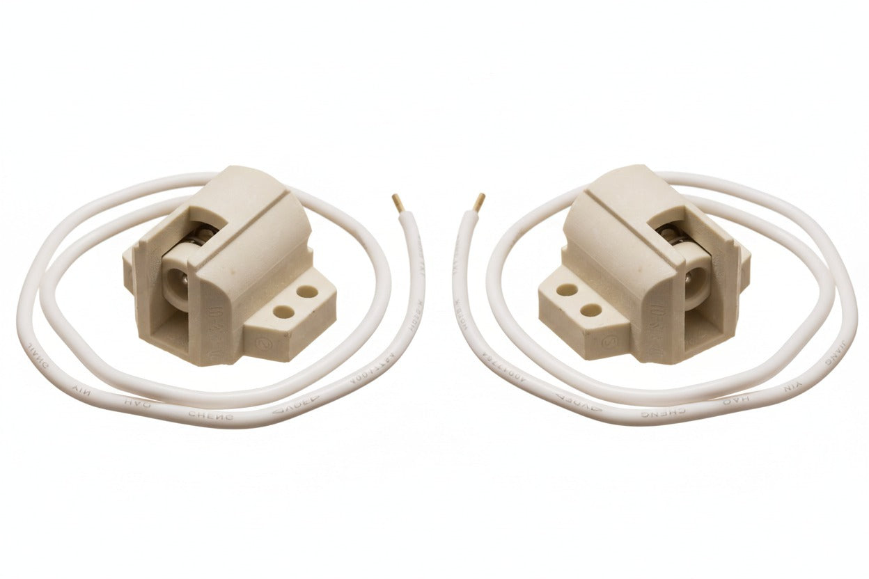 R7S Ceramic Lamp Holder R7S-806AT (2 Pack) | 6A 250V T250