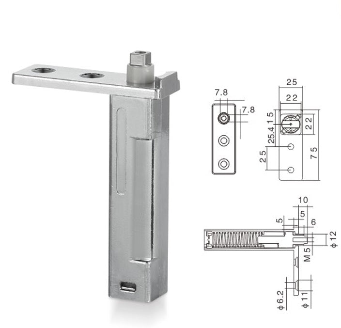 Self-Closing Refrigerator Hinge with Positioning | Heavy Duty Fridge ...