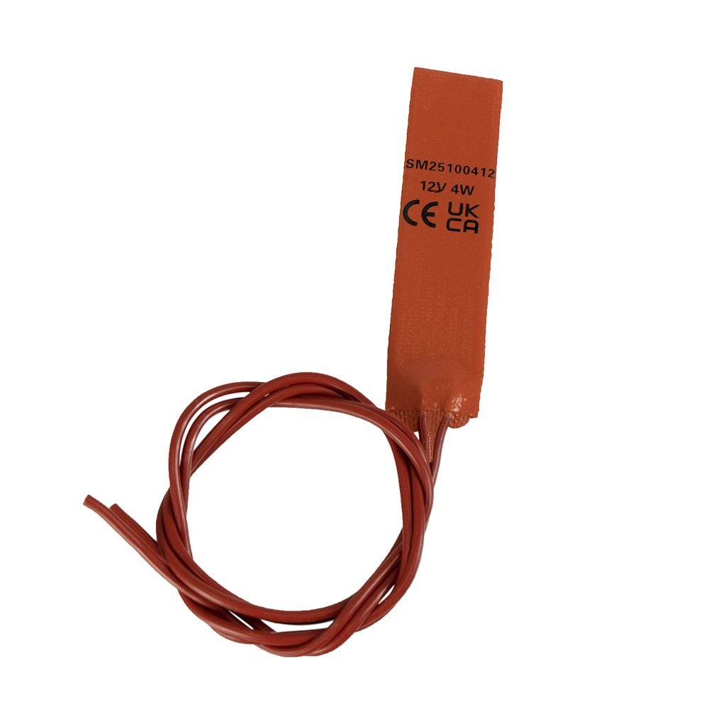 Silicone Heater Mat 25x100mm 4w 12v | UNDER CONTROL INSTRUMENTS LTD