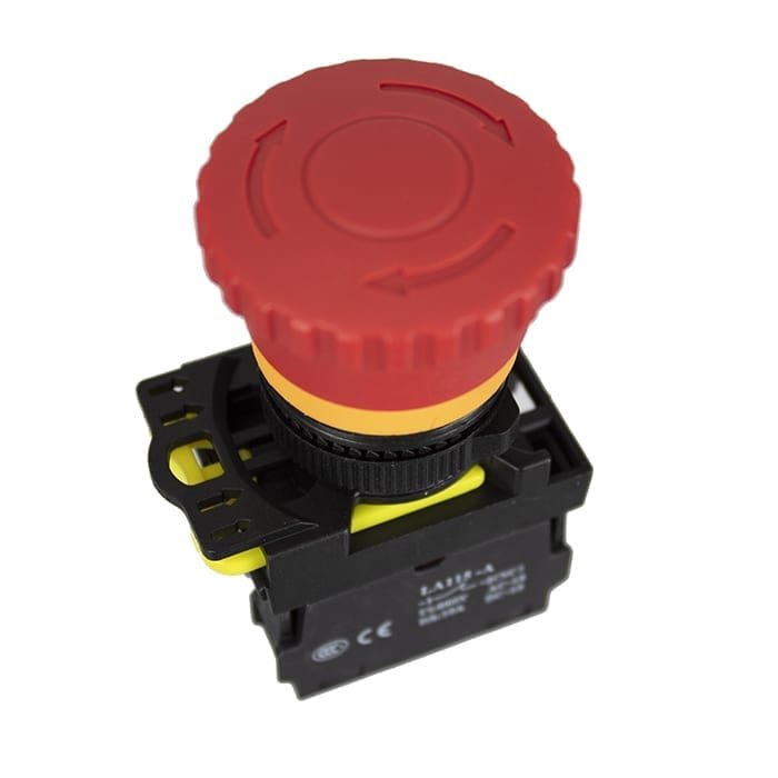 Emergency Mushroom Stop Button | UNDER CONTROL INSTRUMENTS LTD