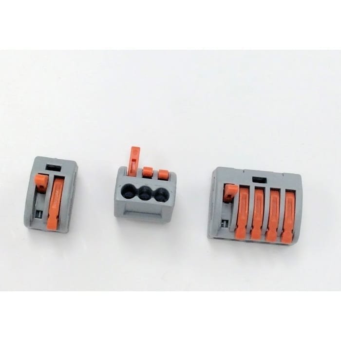 WAGO Type 222 Compact Lever Splicing Connector – 32A Push-Fit Cable ...